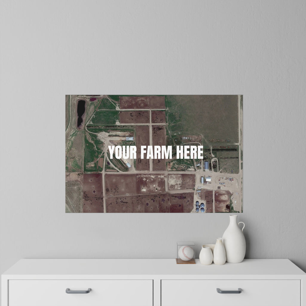 Custom Aerial Farm Removable Wall Decal